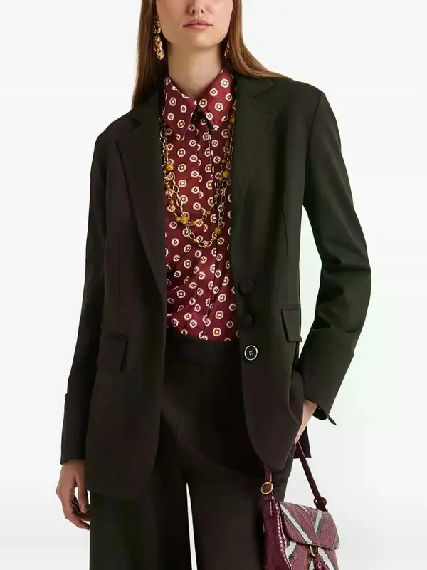 Malìparmi Buttoned Blazer With Flap Pockets