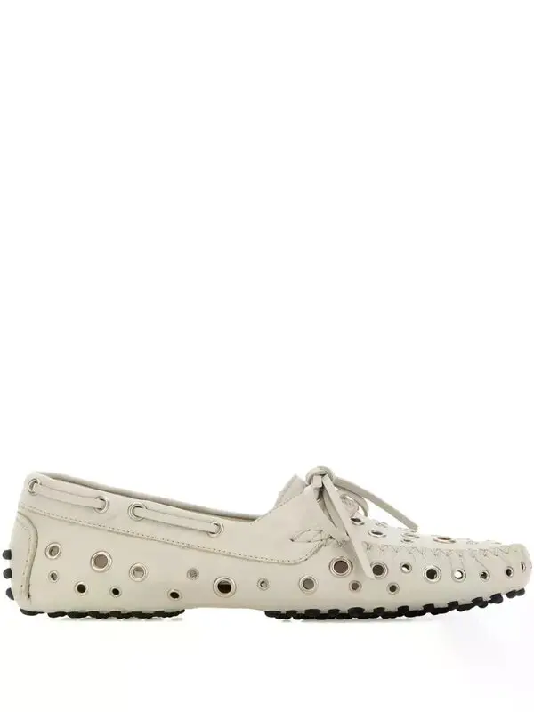 Gimaguas Eyelet Detail Boat Shoes