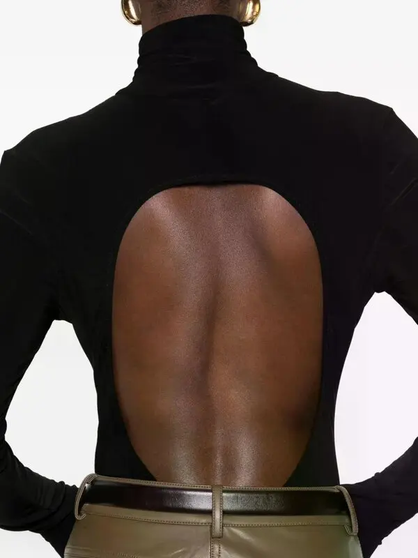 Norma Kamali Roll-neck Long-sleeve Bodysuit