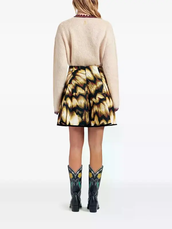 La DoubleJ All-over Print Mini Skirt
