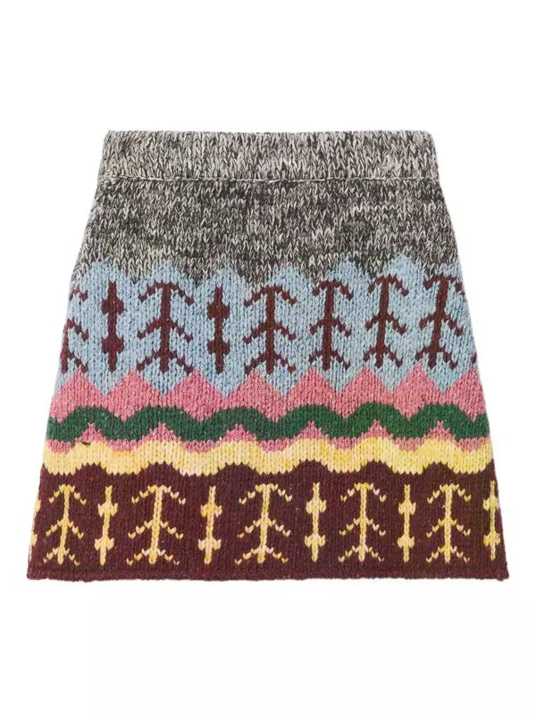 La DoubleJ Chalet Knitted Mini Skirt