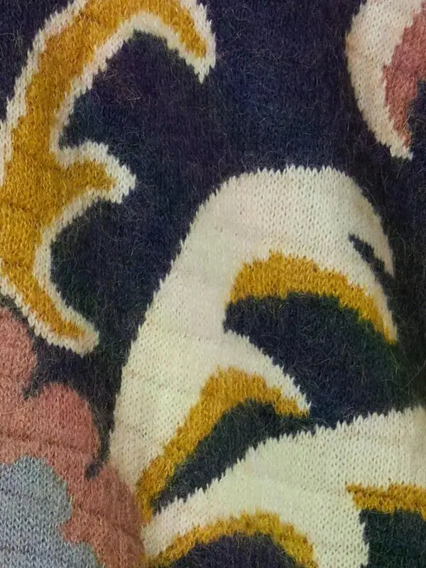 La DoubleJ Tie-detailed Printed Cape - Blue