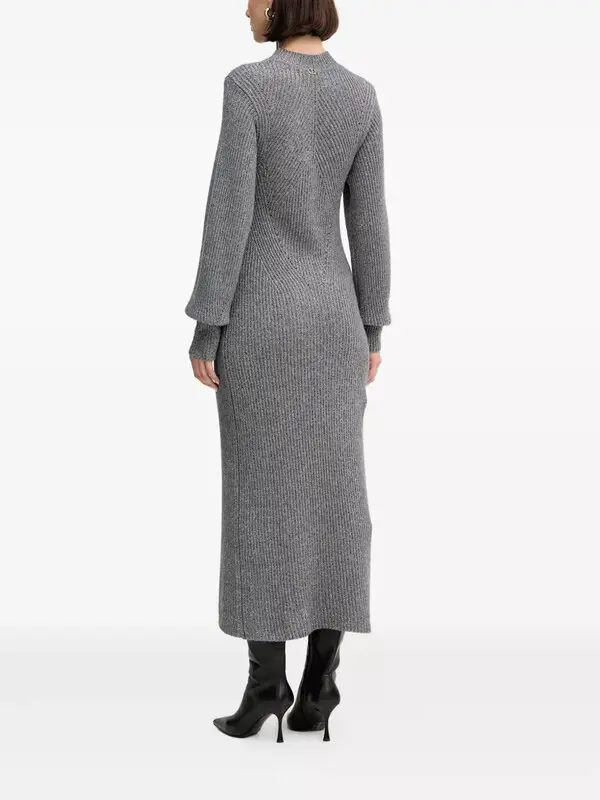 TWINSET Ribbed-knit Dress - Grey