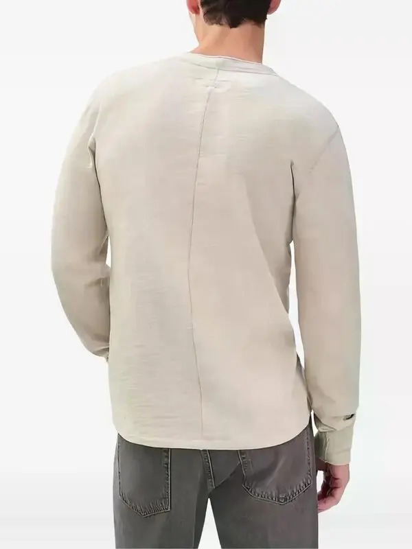 Rag & Bone Henley-neck Long-sleeve T-shirt - Neutrals