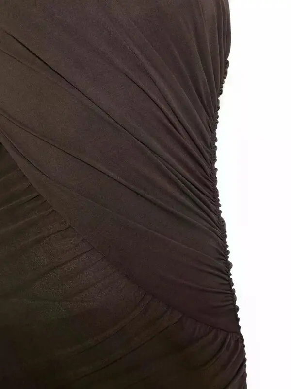 Rick Owens One-shoulder Ruched Dress