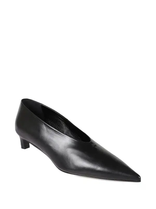 JIL SANDER Pointed-toe Leather Pumps