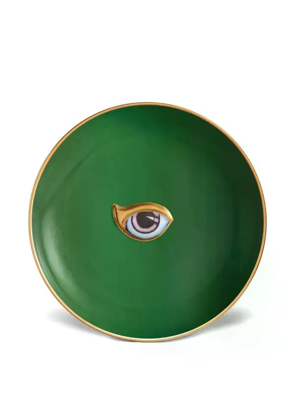L'Objet Lito Eye-detail Plate - Green