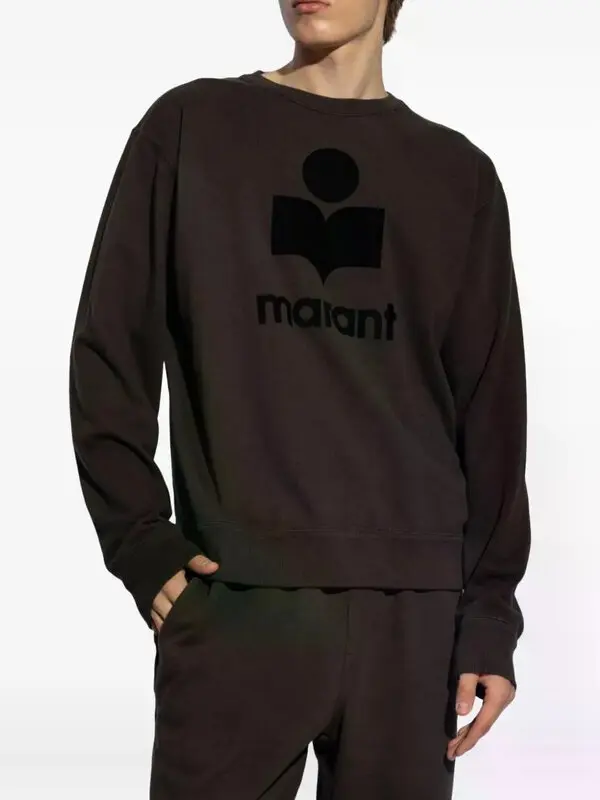 MARANT Mikoy Logo Crew-neck Sweatshirt - Black
