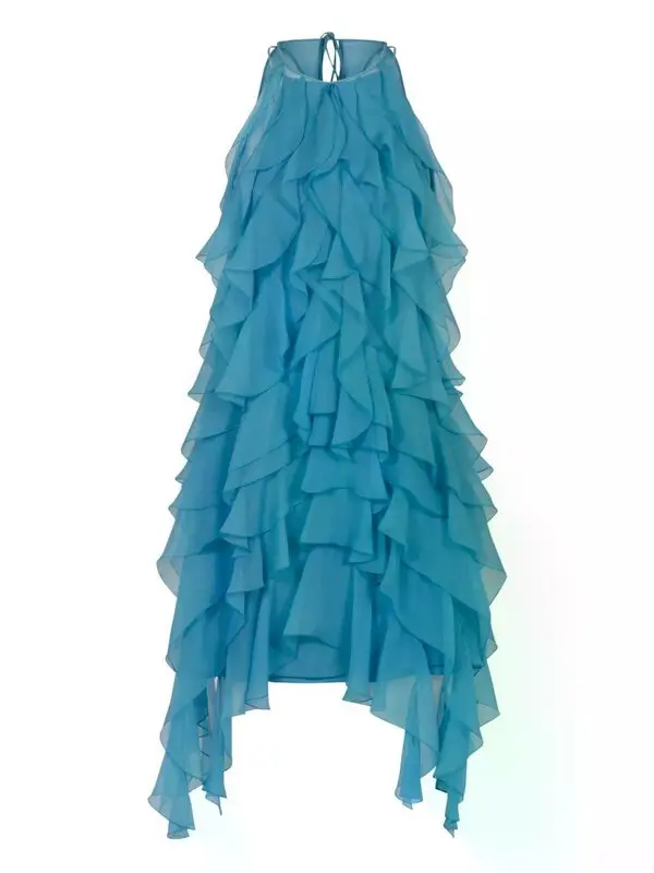 Alberta Ferretti Ruffled Mini Dress