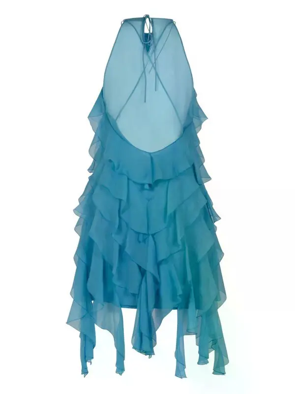 Alberta Ferretti Ruffled Mini Dress