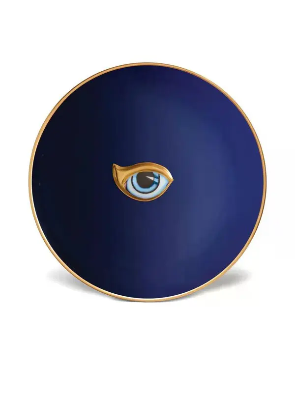 L'Objet Lito Porcelain Plate - Blue