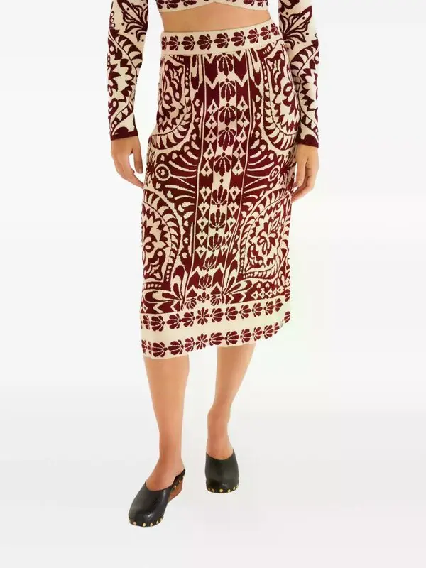 Farm Rio Patterned Skirt