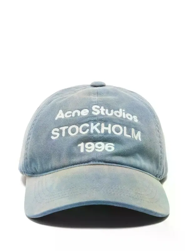 Acne Studios Logo Baseball Cap - Blue
