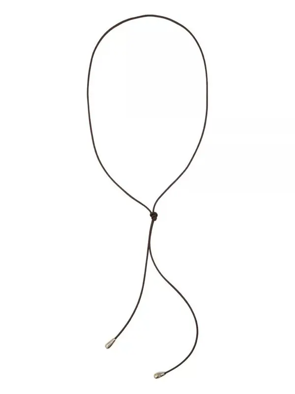 SOPHIE BUHAI Sterling Silver Shoelace Choker - Brown