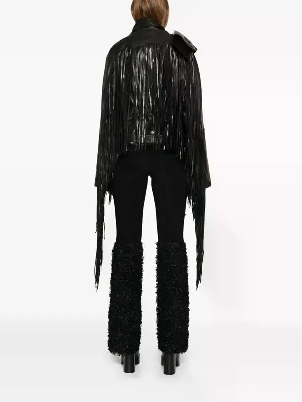 Rick Owens Fringed Leather Jacket