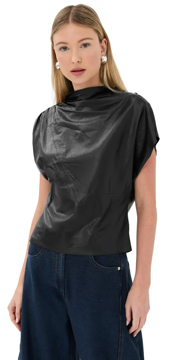 TWP Leather Blouse