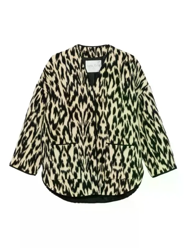 FORTE_FORTE Animal-print Coat
