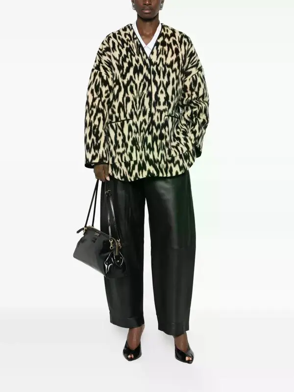 FORTE_FORTE Animal-print Coat