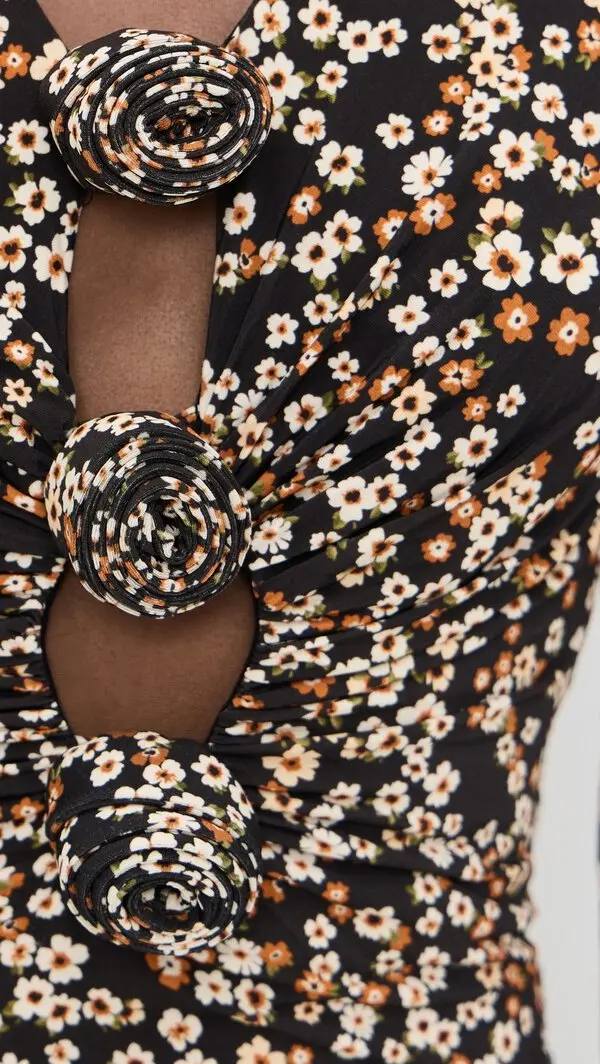 Farm Rio Floral Print Jersey Blouse