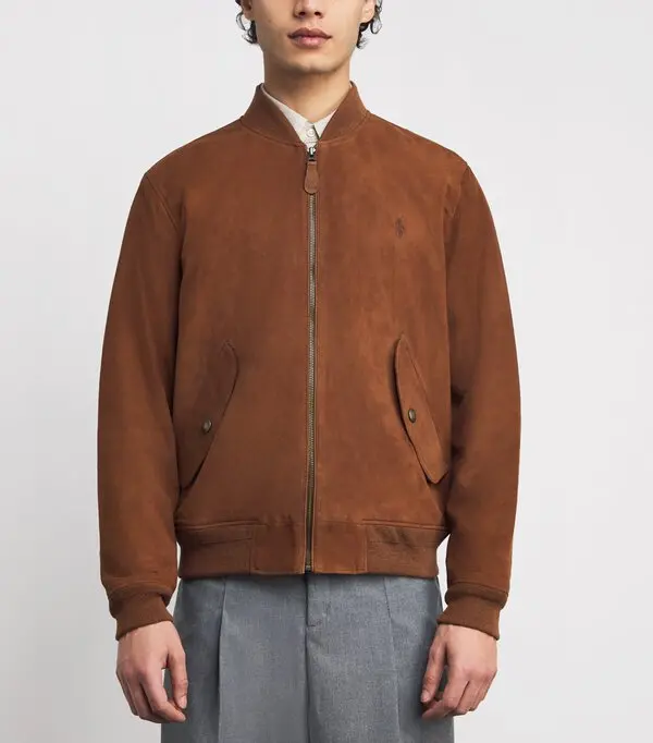 Polo Ralph Lauren Suede Bomber Jacket