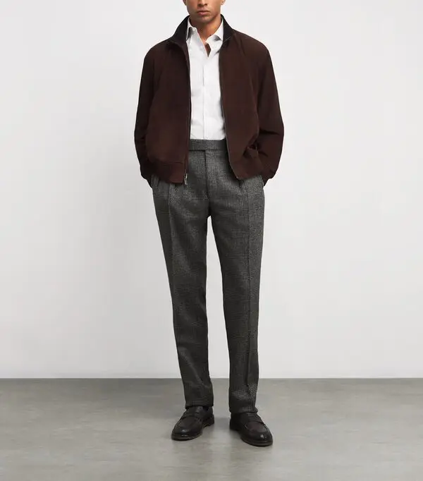 Ralph Lauren Purple Label Wool Check Trousers