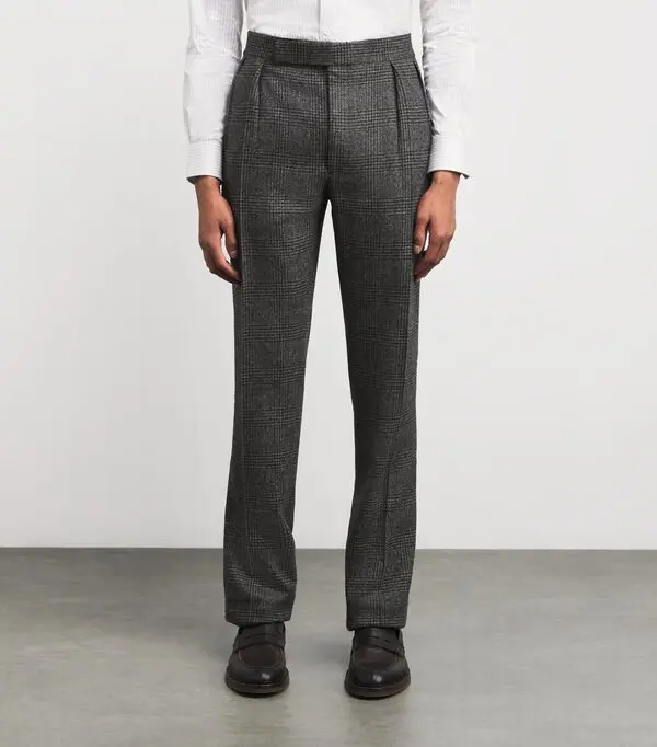 Ralph Lauren Purple Label Wool Check Trousers