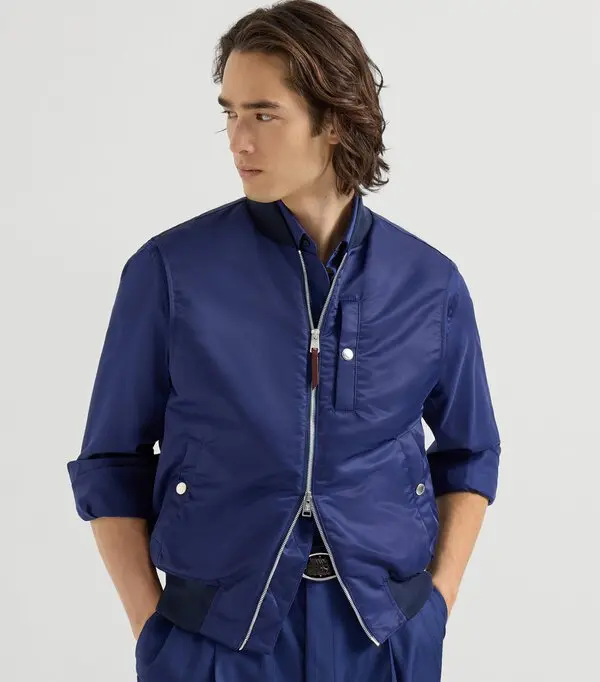 Brunello Cucinelli Water-resistant Satin Techno Gilet