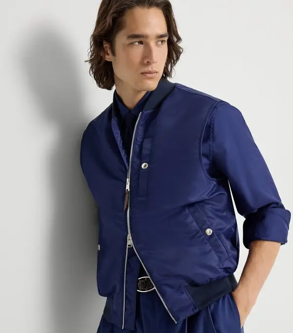 Brunello Cucinelli Water-resistant Satin Techno Gilet