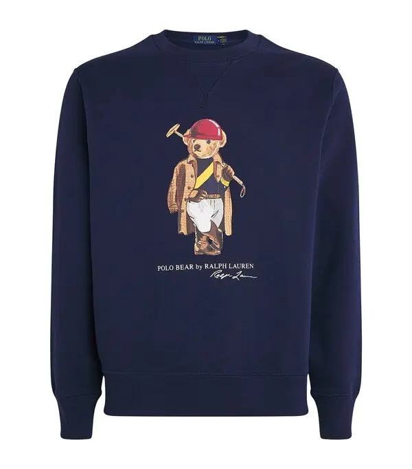 Polo Ralph Lauren Polo Bear Cotton-blend Sweatshirt - Navy
