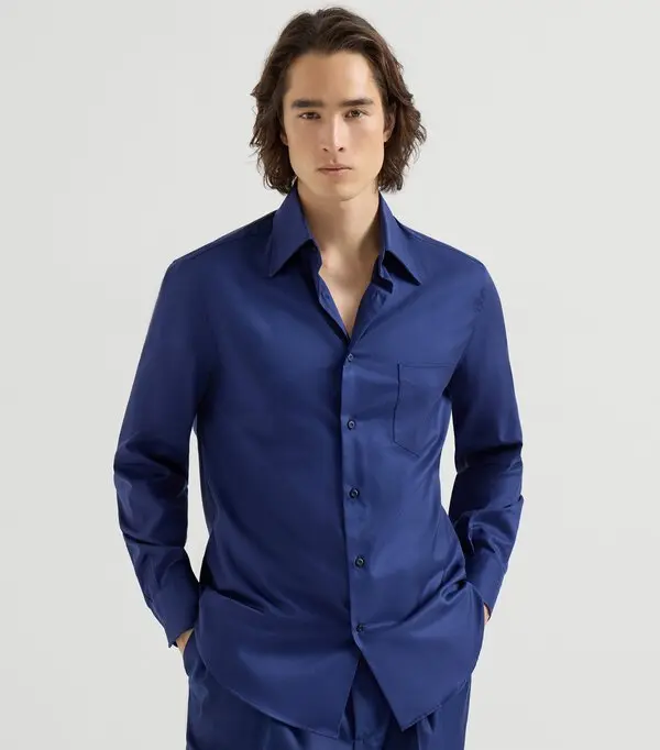 Brunello Cucinelli Cotton Twill Shirt