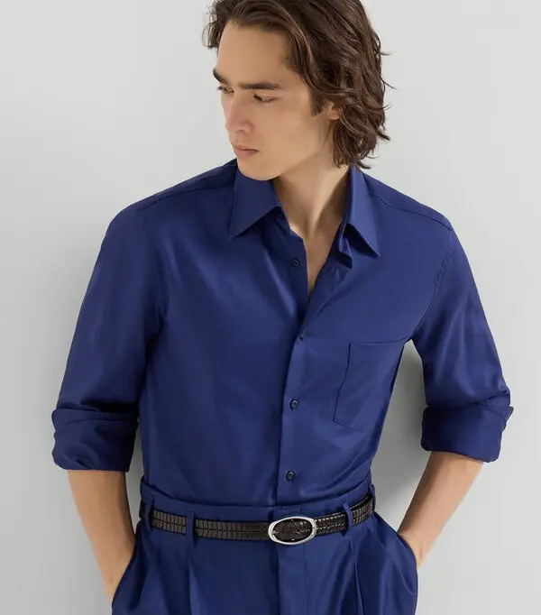 Brunello Cucinelli Cotton Twill Shirt