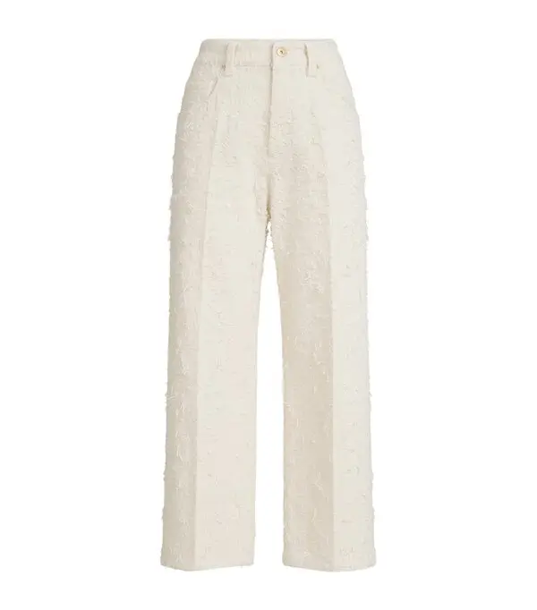 Brunello Cucinelli Textured Straight-fit Jeans