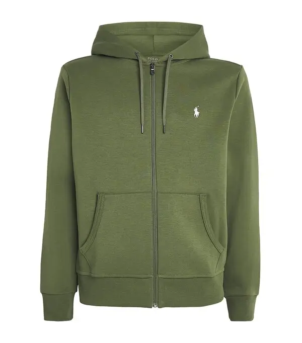 Polo Ralph Lauren Cotton-blend Logo Zip-up Hoodie - Green