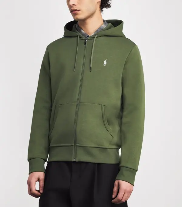 Polo Ralph Lauren Cotton-blend Logo Zip-up Hoodie - Green