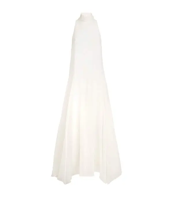 Brunello Cucinelli Silk Maxi Dress - Yellow