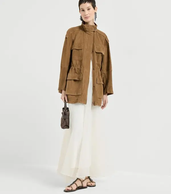 Brunello Cucinelli Silk Maxi Dress - Yellow