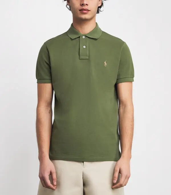 Polo Ralph Lauren Cotton Mesh Custom-fit Polo Shirt - Green