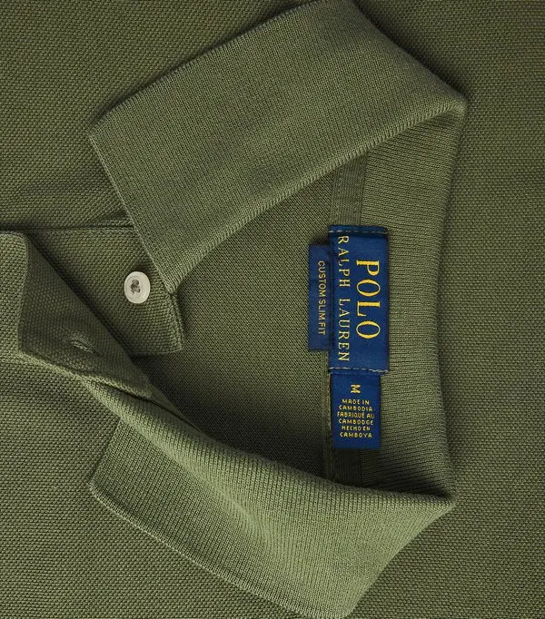 Polo Ralph Lauren Cotton Mesh Custom-fit Polo Shirt - Green