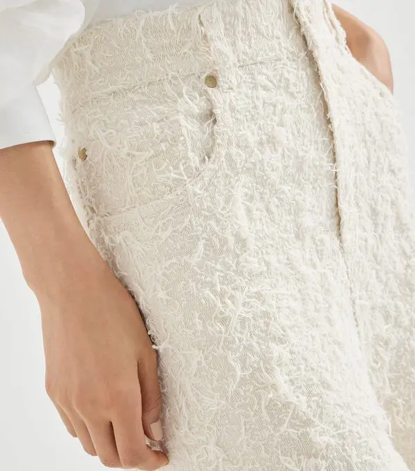 Brunello Cucinelli Denim Midi Skirt