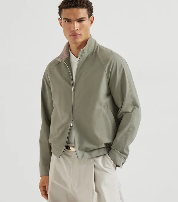 Brunello Cucinelli Cotton-blend Water-resistant Jacket - Brown