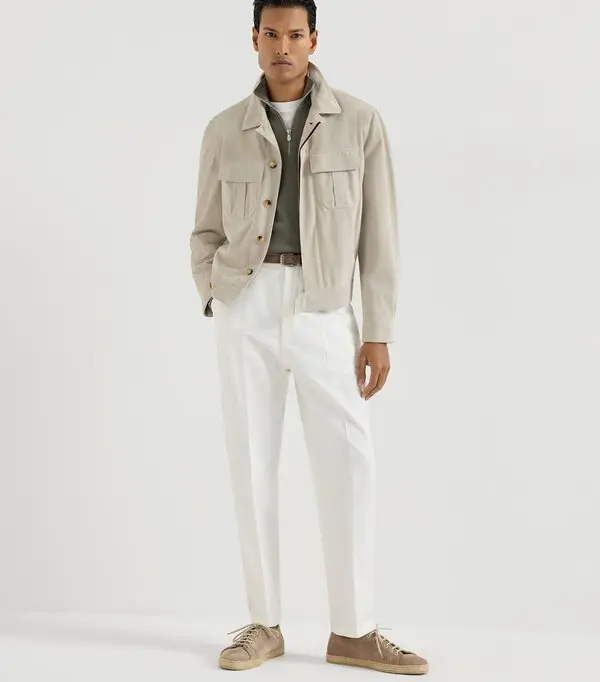 Brunello Cucinelli Cotton Quarter-zip Sweater - Brown