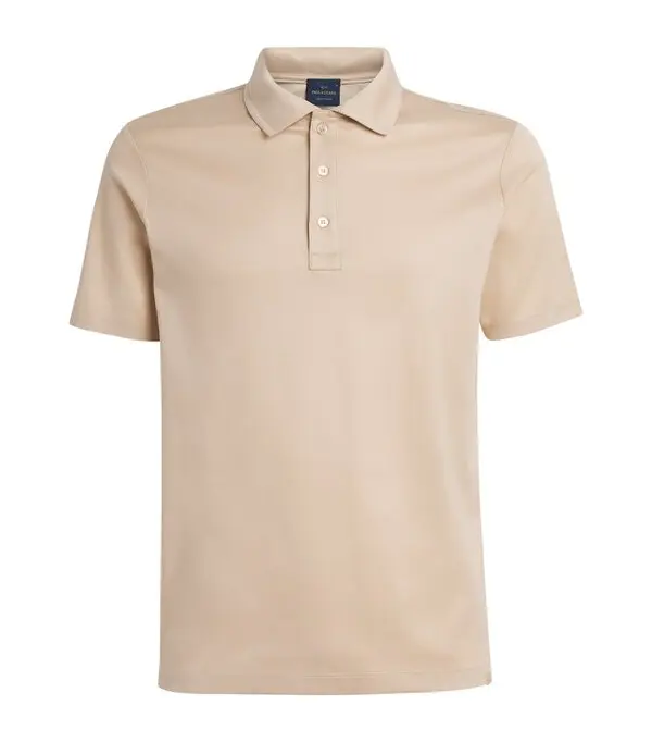 Paul & Shark Aqua Touch Cotton Interlock Polo Shirt - Beige