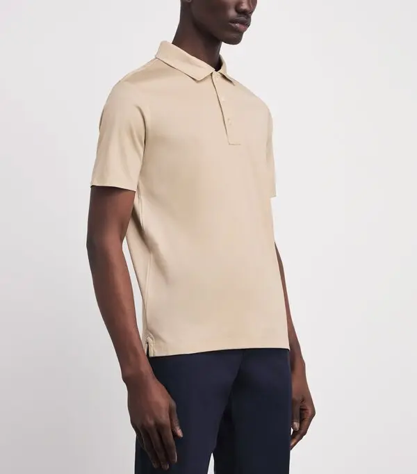 Paul & Shark Aqua Touch Cotton Interlock Polo Shirt - Beige