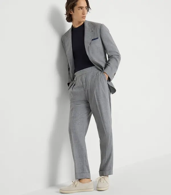 Brunello Cucinelli Wool-silk-linen 2-piece Suit