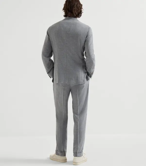 Brunello Cucinelli Wool-silk-linen 2-piece Suit