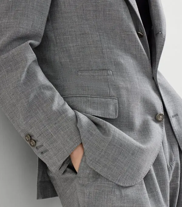 Brunello Cucinelli Wool-silk-linen 2-piece Suit