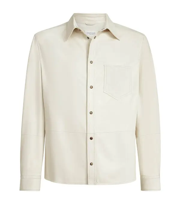 Brunello Cucinelli Leather Shirt