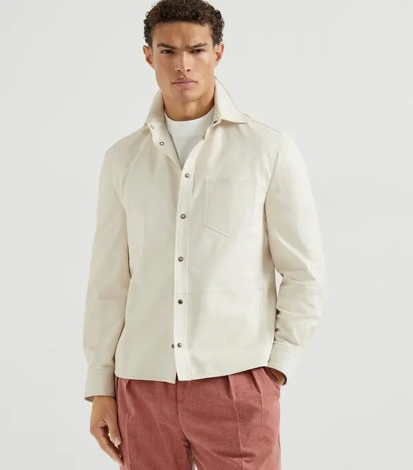 Brunello Cucinelli Leather Shirt