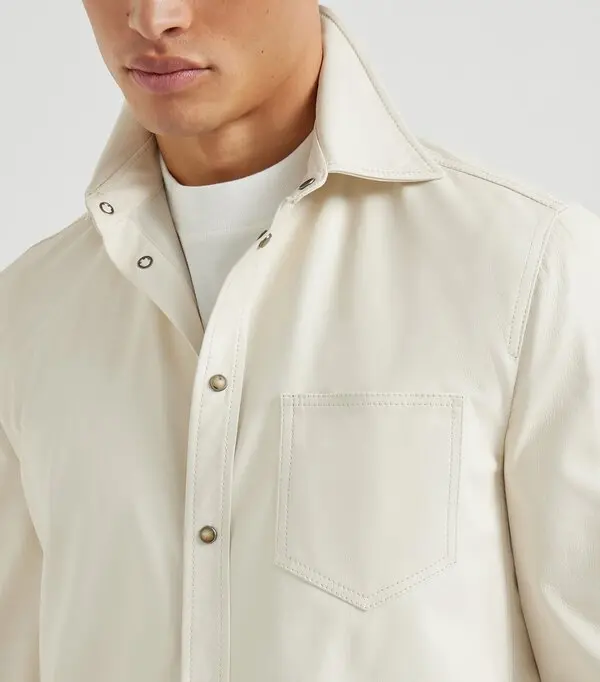 Brunello Cucinelli Leather Shirt