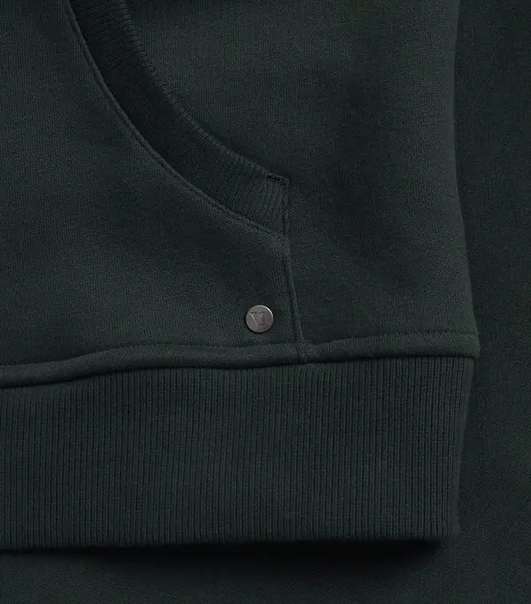 Vuori Organic Cotton-blend Fleece Back Seaside Hoodie - Green